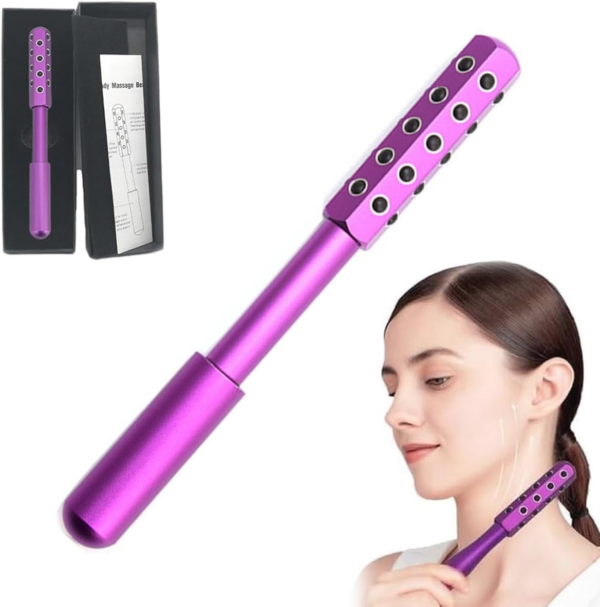 Beauty Roller, Face Roller, Uplift Facial Massaging Beauty Tool, Massage Face Tool, , Portable ...