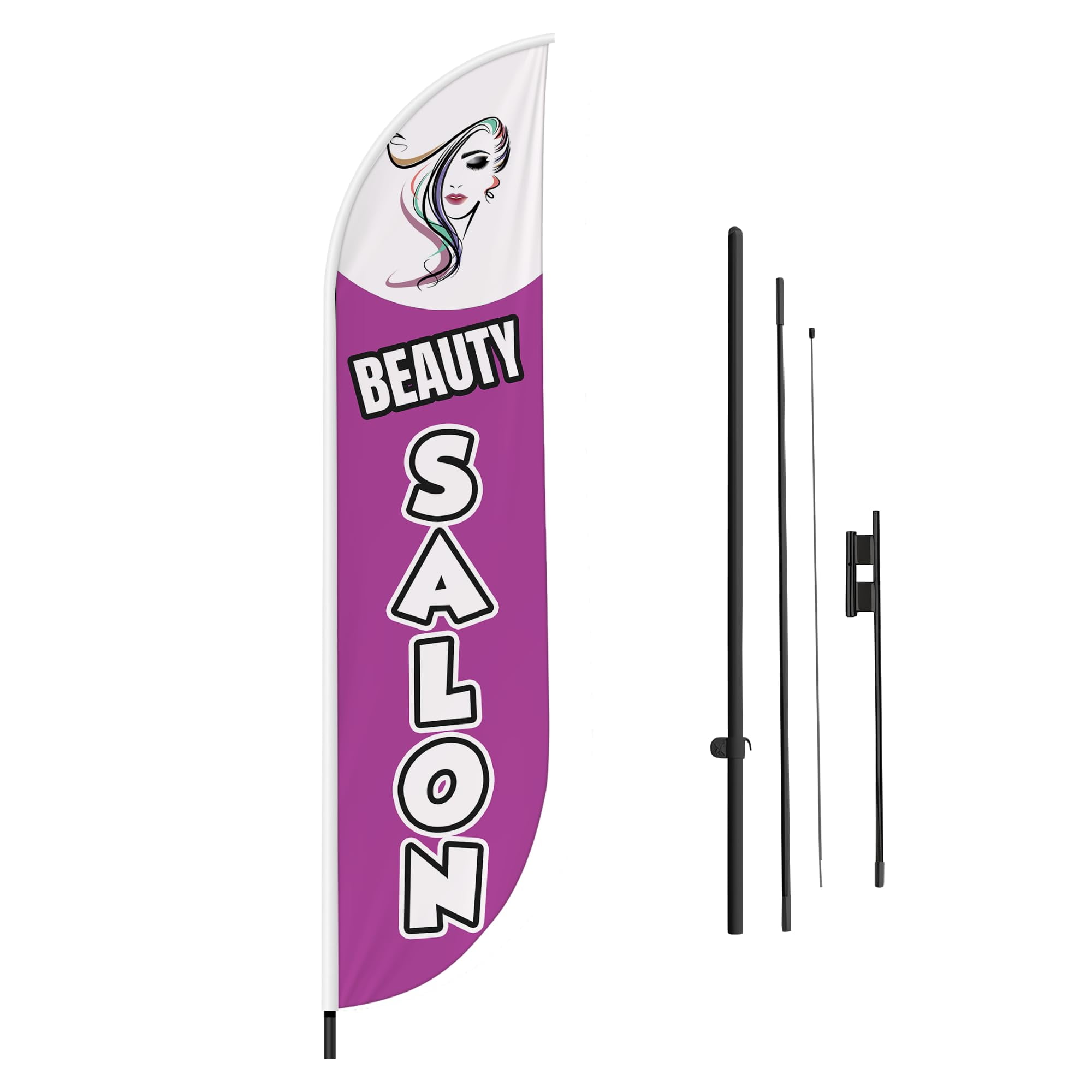 Beauty Salon 2 Feather Flag(11.5Feetx2.5Feet) By Dreamcontroller For ...