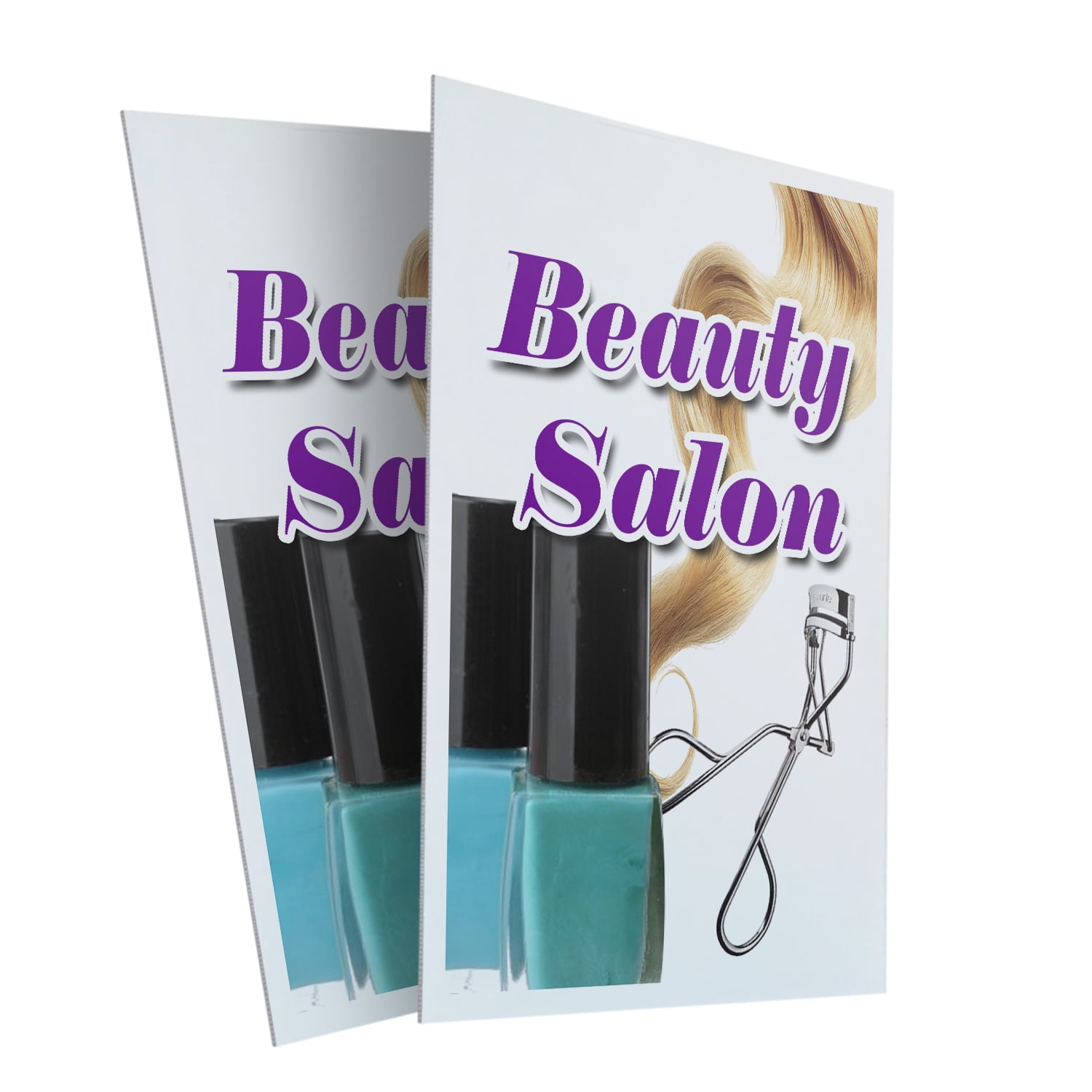 Beauty Salon (2-PACK) 24" x 36" Plastic Signs | Sign Insert 4mm ...