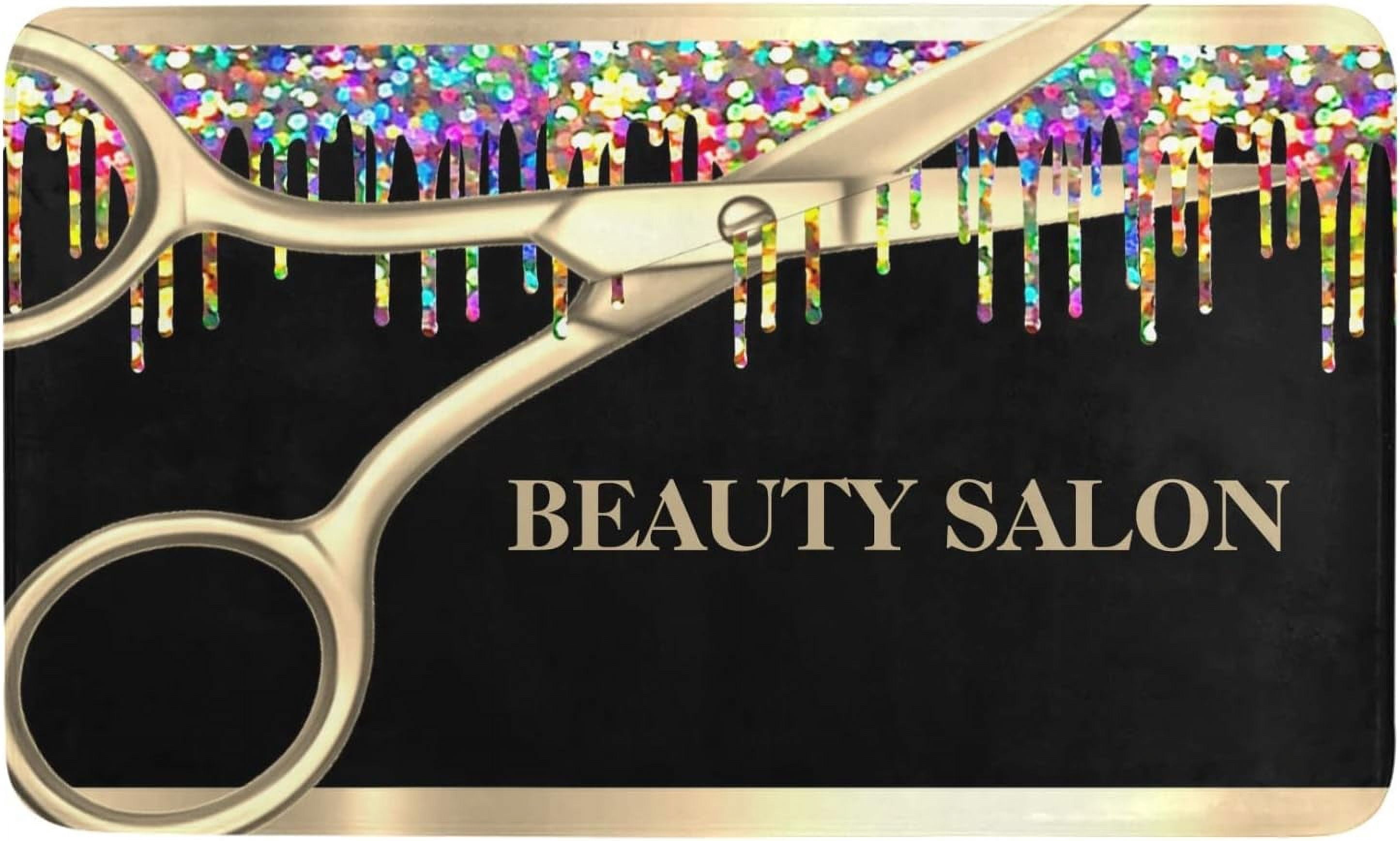 Beauty Salon Doormat Custom Indoor Outdoor with Name Entrance Door Mat ...