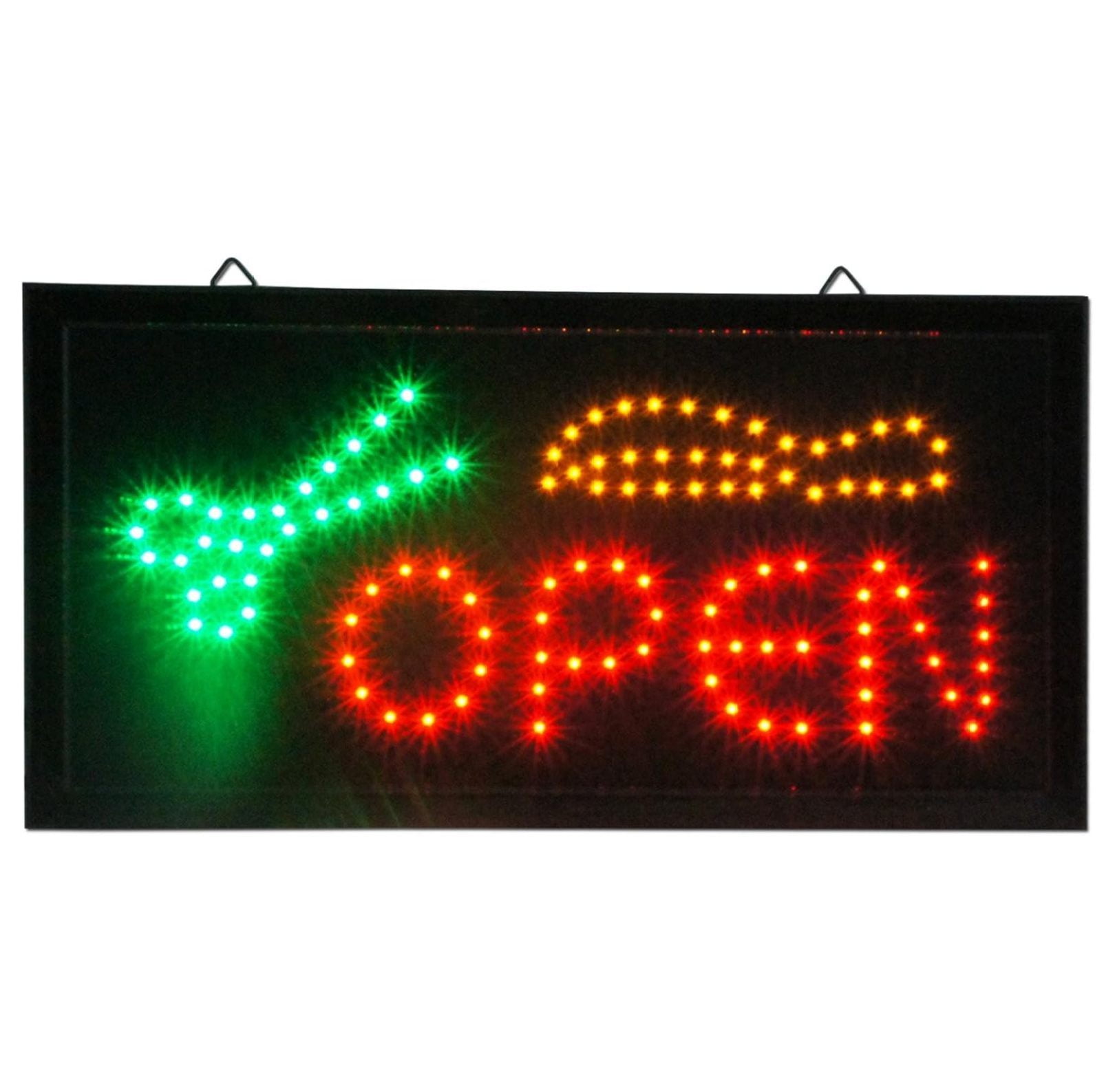 LED Animated Open Scissor Sign Neon Business Hair Shop Light Fixture ...