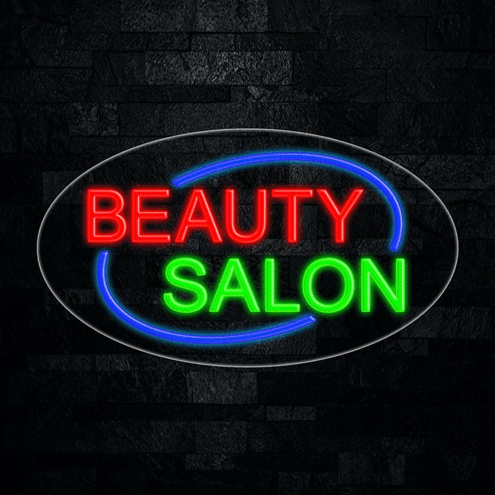 Beauty Salon LED Neon Sign 28"L x 16"H #34026 - Walmart.com