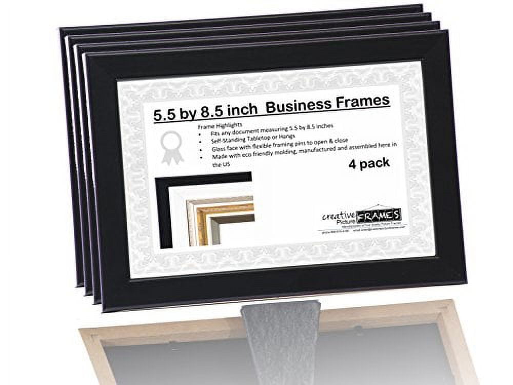 Beauty Salon License Frame Set - 5.5 by 8.5 inch Opening Self Standing ...