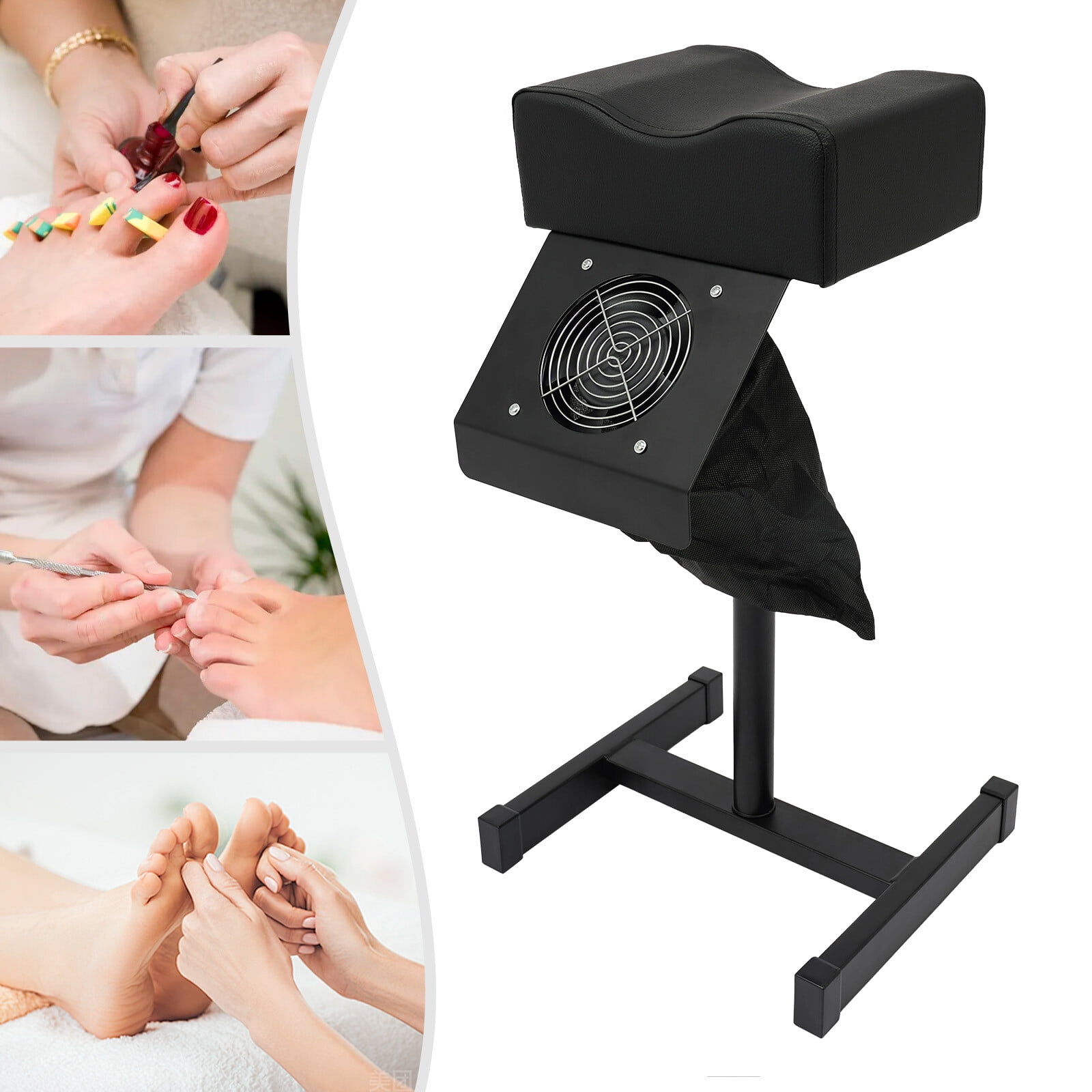 Beauty Salon Lift Stool Chair Footrest for Pedicure Adjustable Leg Rest ...