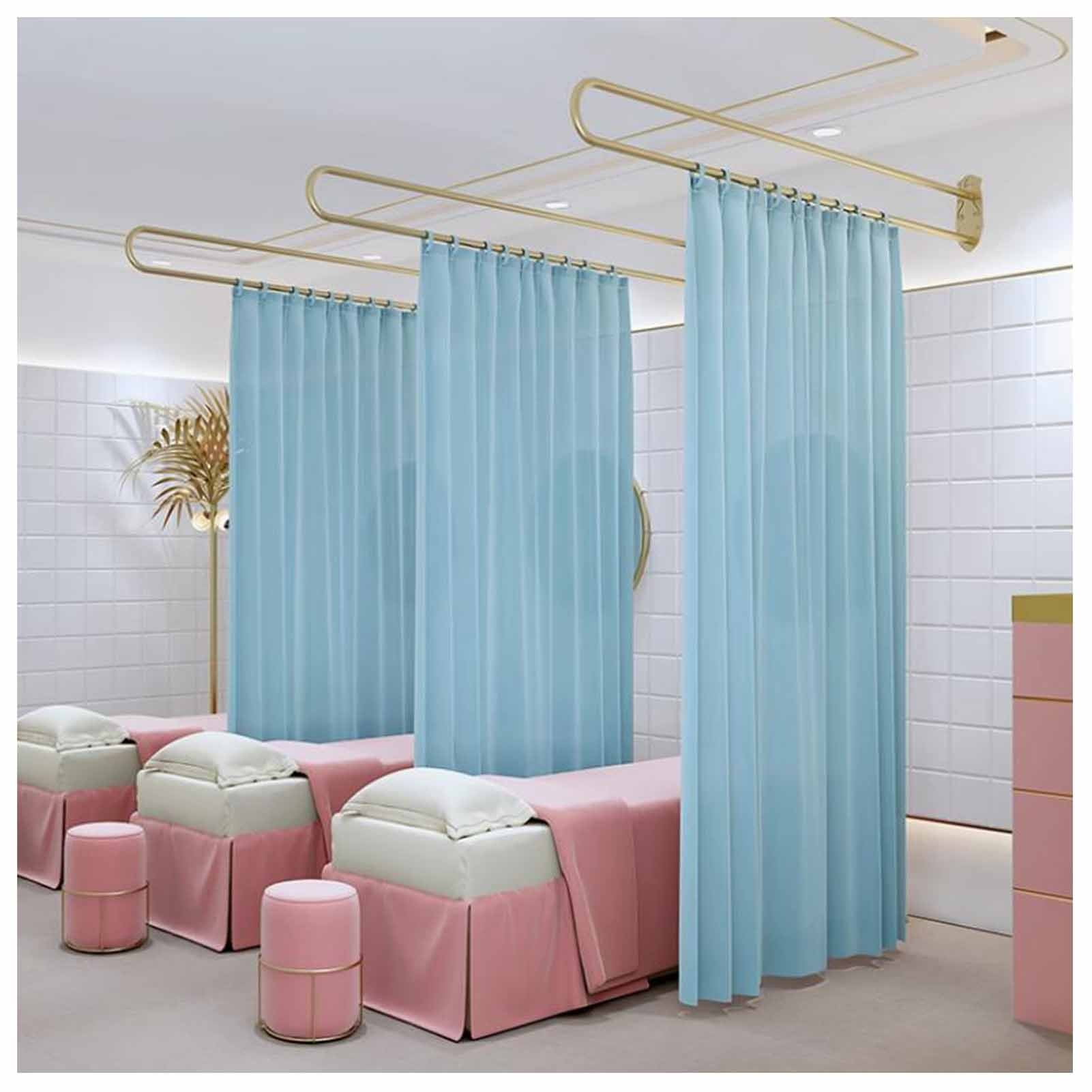 Beauty Salon Partition Curtain, with Metal Bracket, Divider Screen ...
