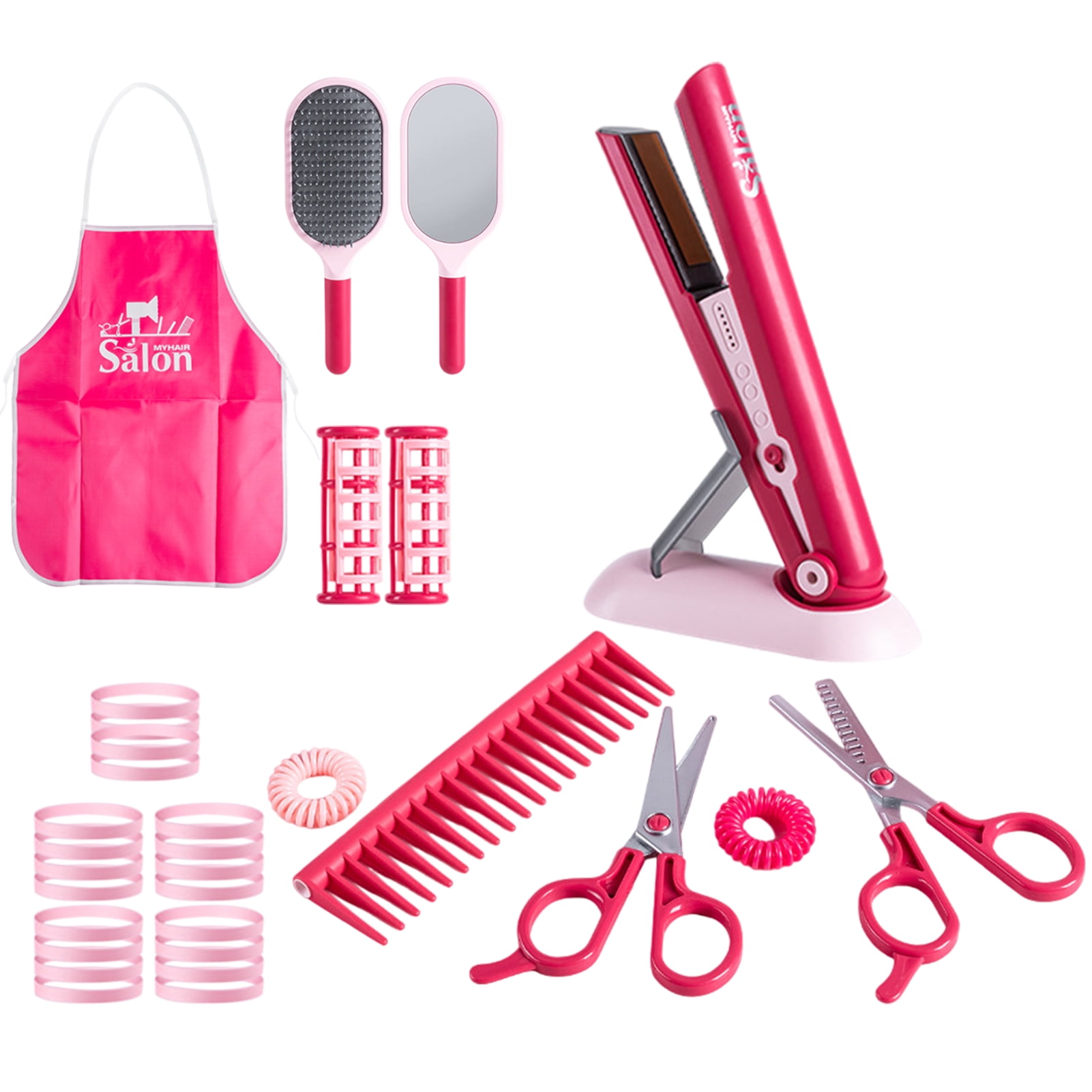 Beauty Salon Playset for Girls,Pretend Hair Stylist Toy Set,Pretend ...