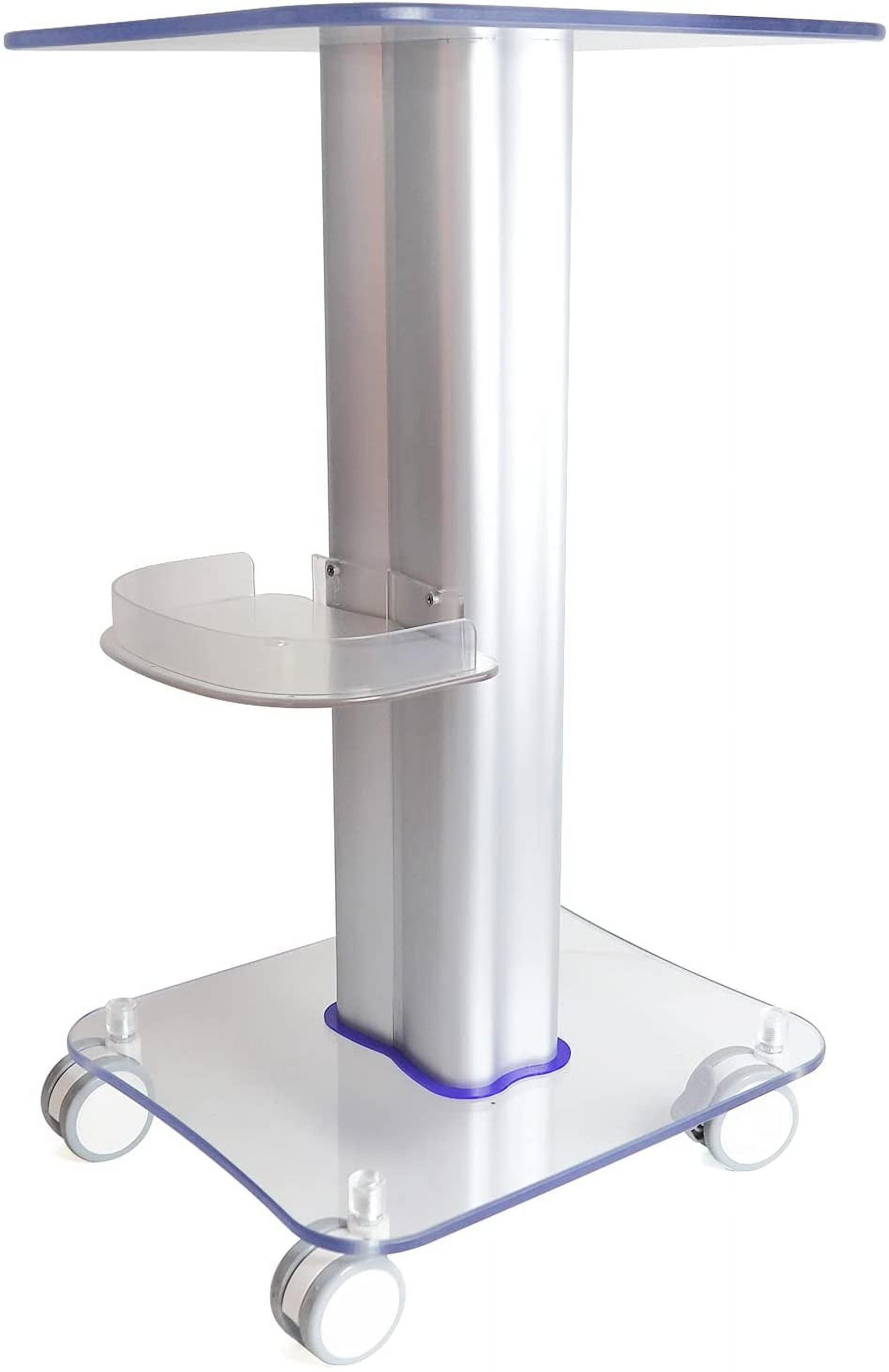 Beauty Salon Trolley, Acrylic Rolling Cart with Additional Tray, 135Lbs ...