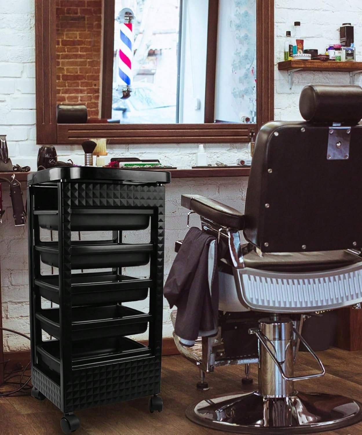 Beauty Salon Trolley Cart With Wheels,Salon Rolling Cart For Stylist ...