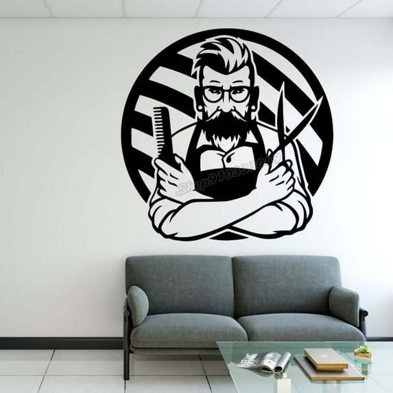 Beauty Salon Wall Decal Hairdresser Haircutter Hair Stylist Hair Style ...