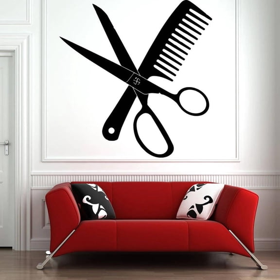 Decorative Salon Decals and Wall Stickers for Hair and Beauty Shops
