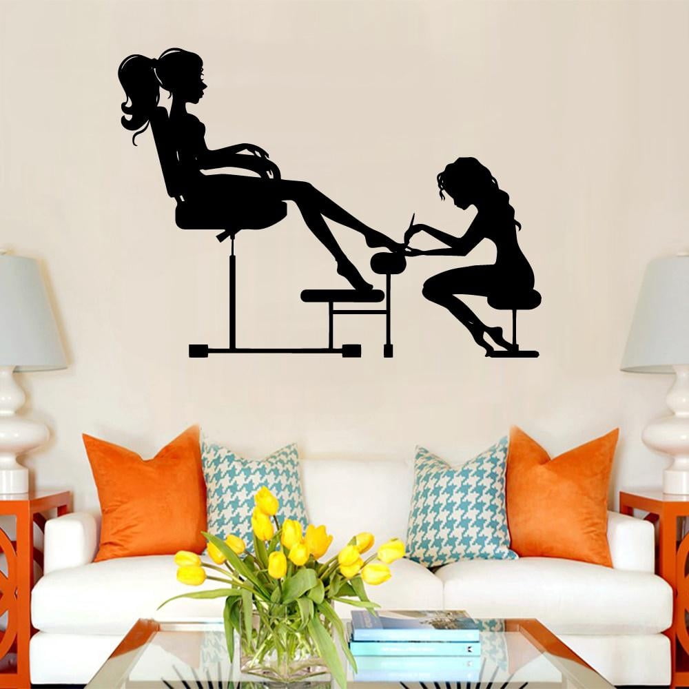 Beauty Salon Wall Stickers Vinyls Art Wall Decor For Nail Salon ...