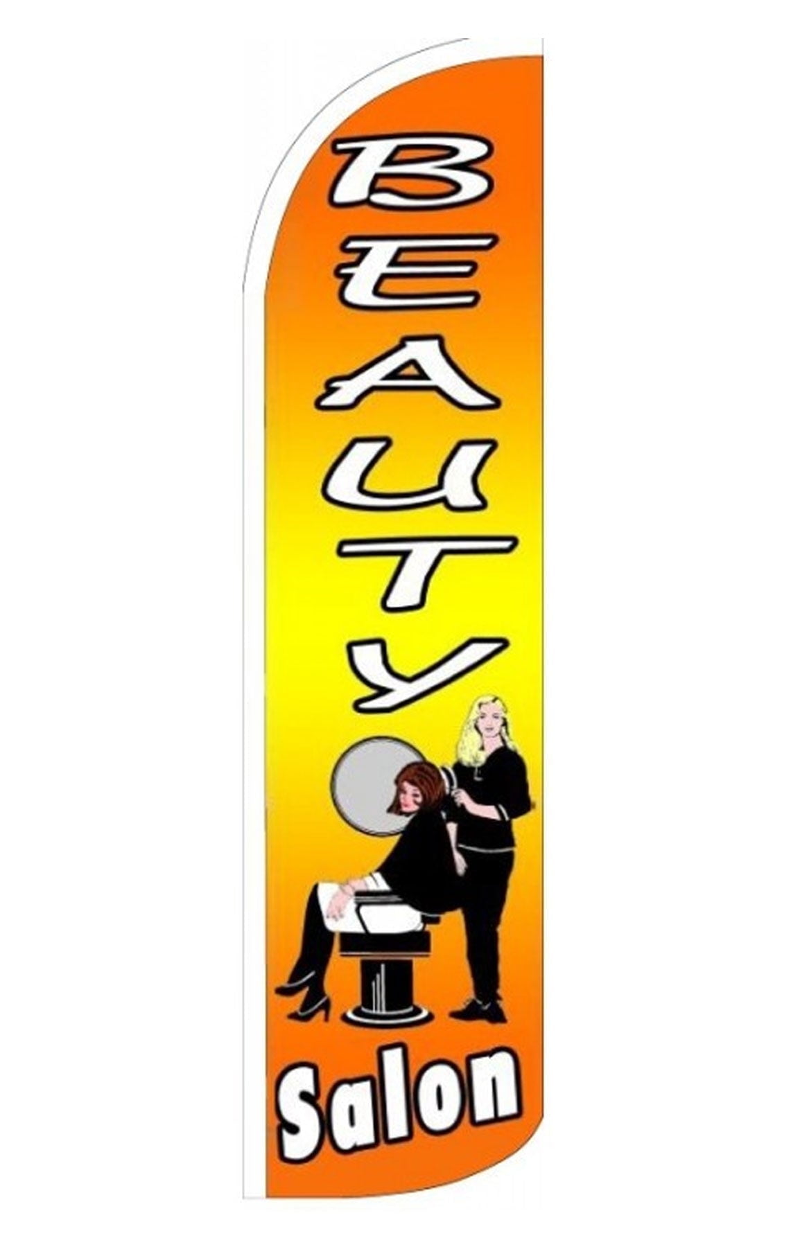 Beauty Salon Windless flag Without Pole Advertisement /Business Flags ...
