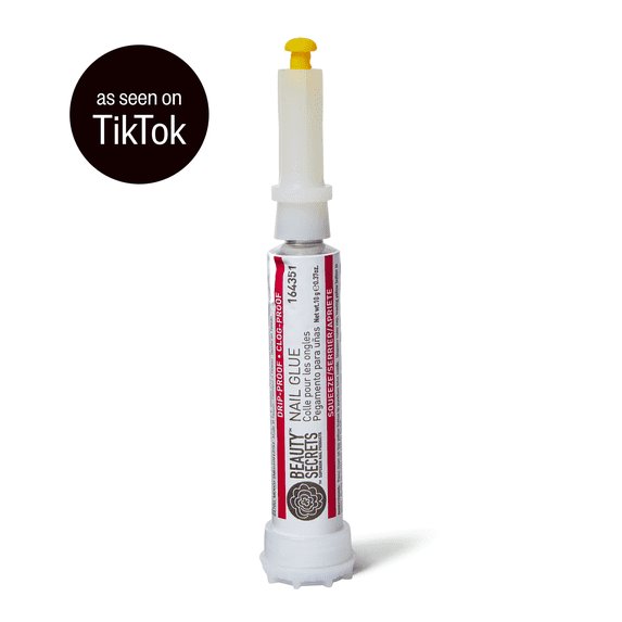 Beauty Secrets Drip & Clog Proof Nail Glue, No-Mess Applicator, Vegan ...