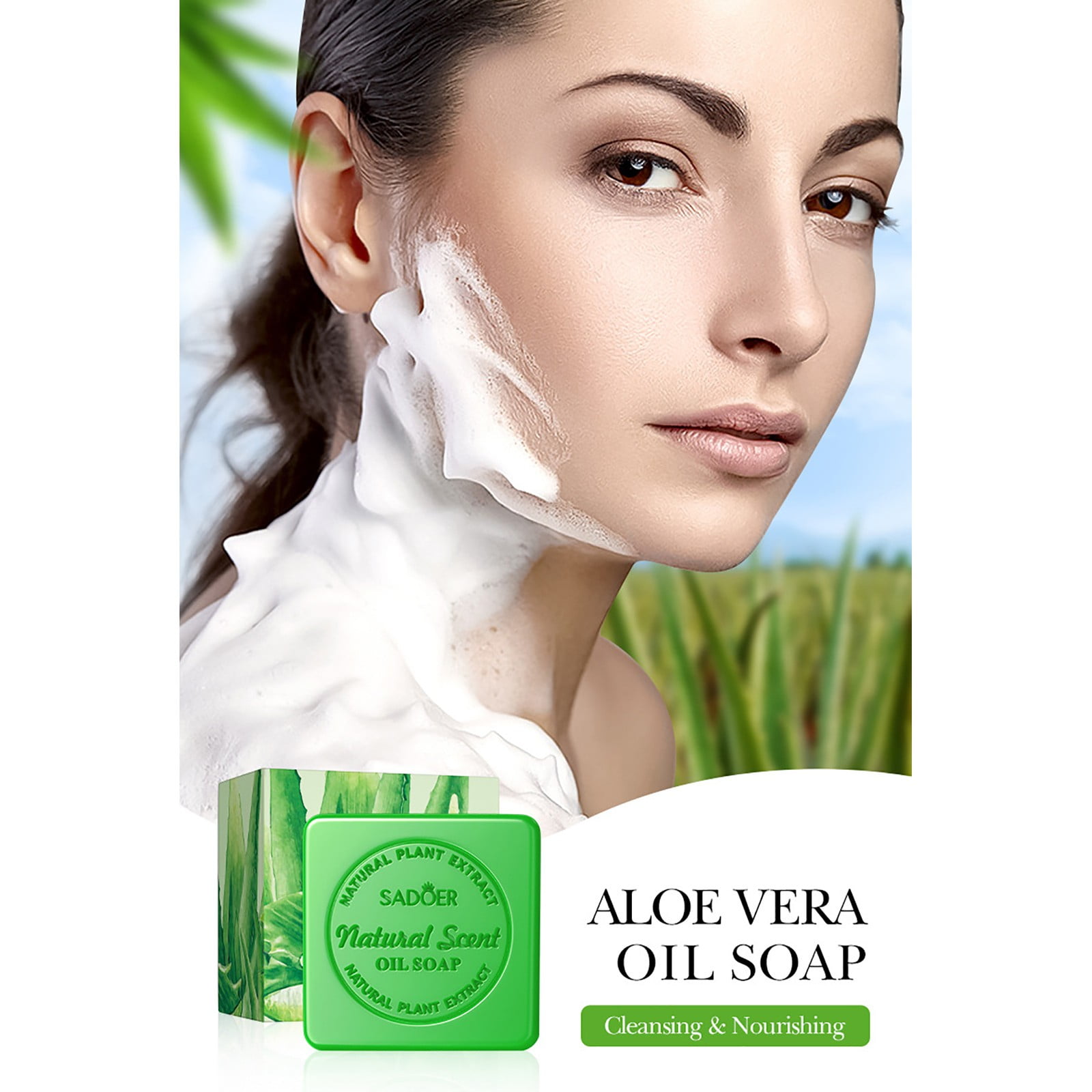 Beauty Skincare Clearance Zougou Natural Aloe Oil Soap - 100G Cleansing ...