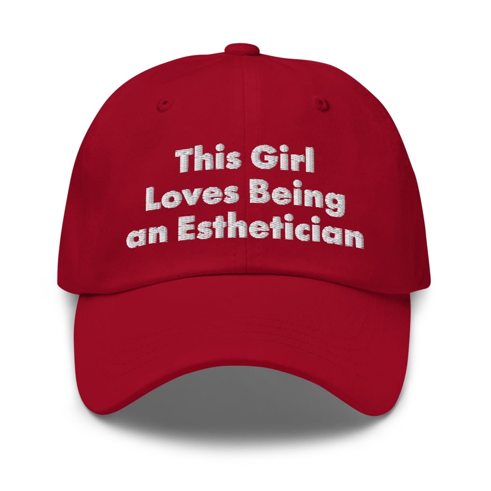 Beauty Skincare Waxing Specialist Embroidered Dad Hat, This Girl Loves ...