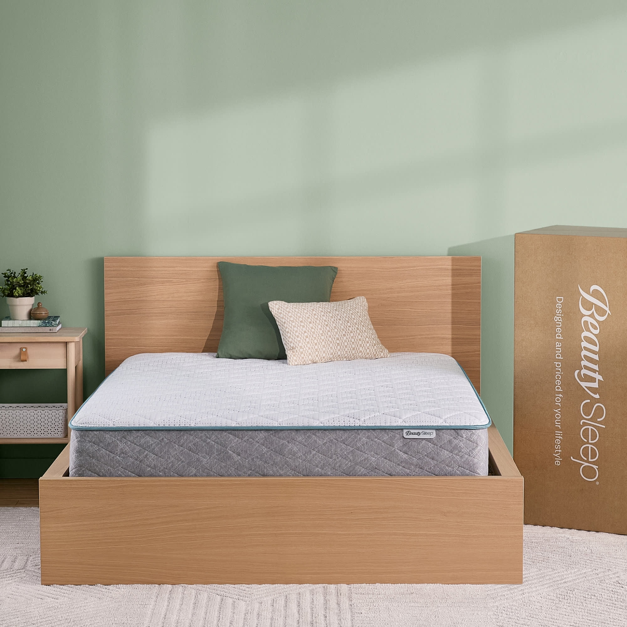 Beauty Sleep Fresh Day 10" Hybrid Medium Firm Mattress in a Box -Twin ...