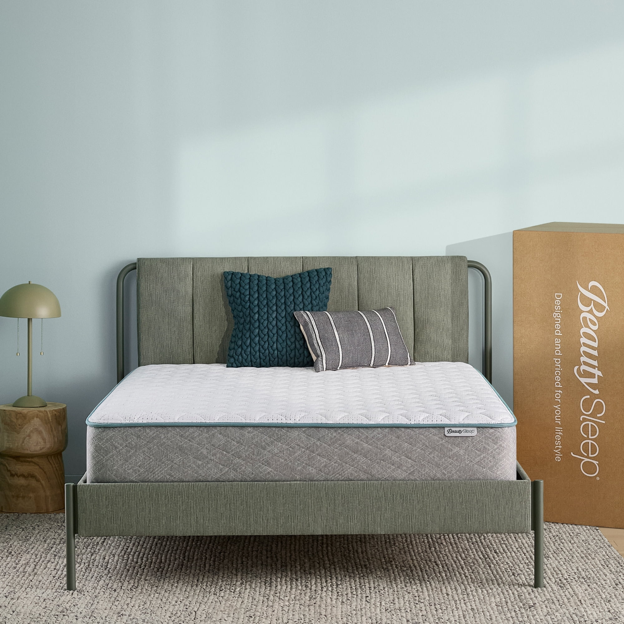 BeautySleep 10" Queen Mattress, Firm, Fresh Day Memory Foam Mattress ...