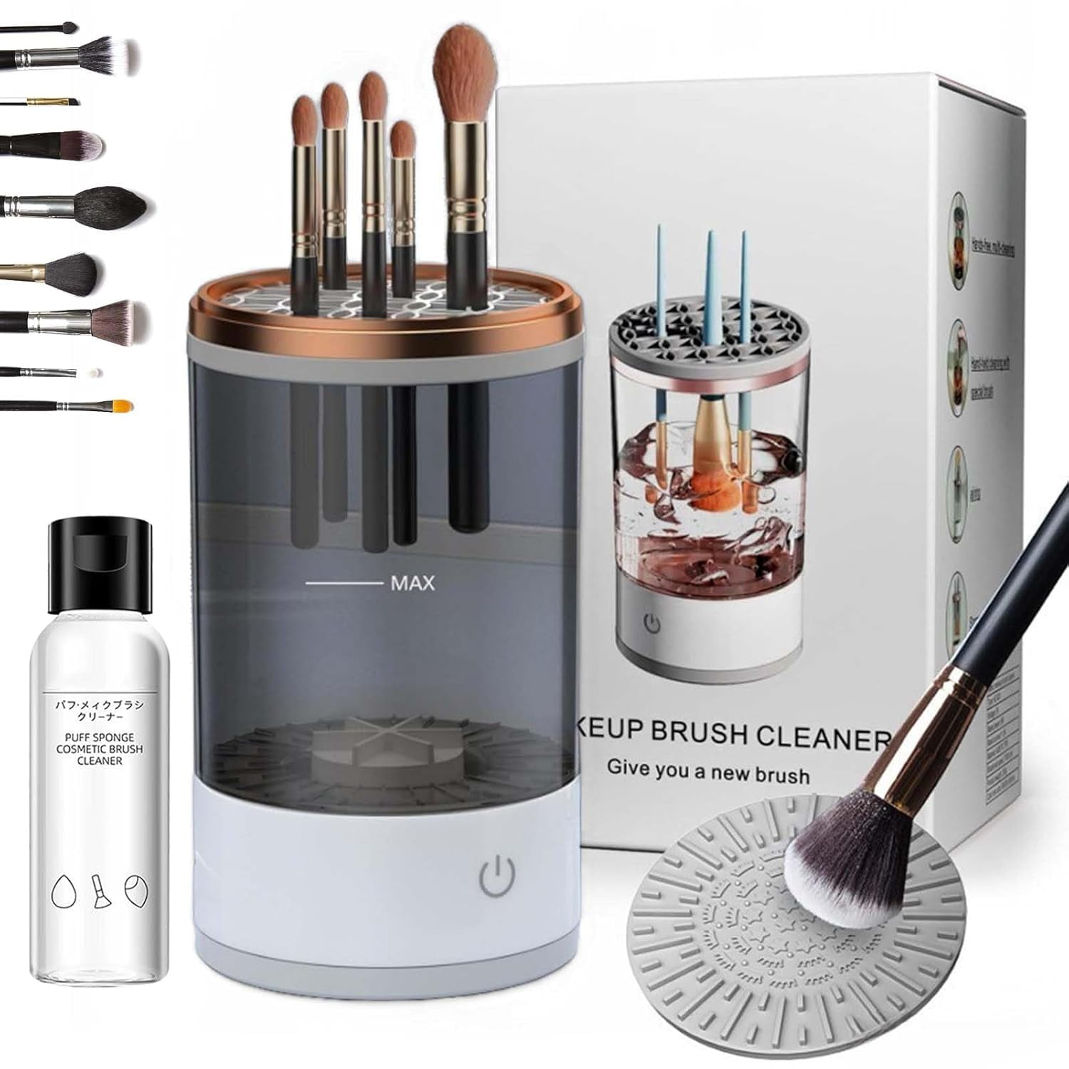 Beauty Swirl Cosmetic Brush Cleaner, The Cozy Luna Brush Cleaner ...