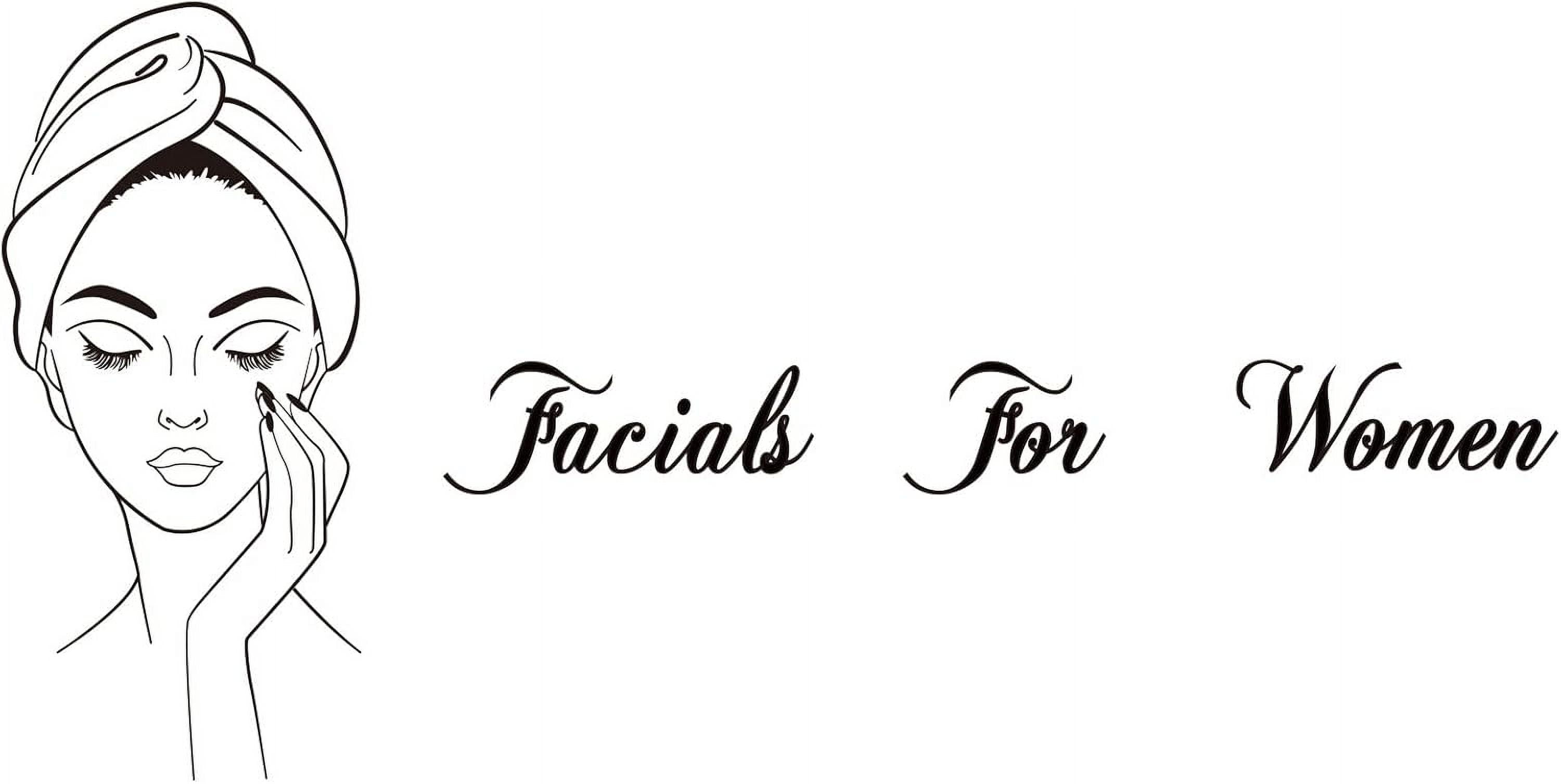 Beauty Theme PVC Wall Sticker Facials for Woman Skin Care Vinyl Wall ...