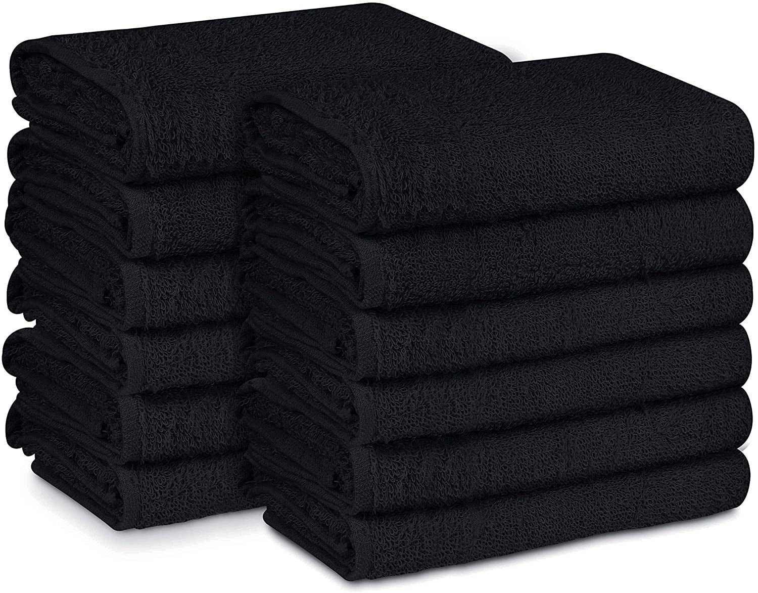 Beauty Threadz Cotton Hand Towels, Black(12 Pack) - Walmart.com