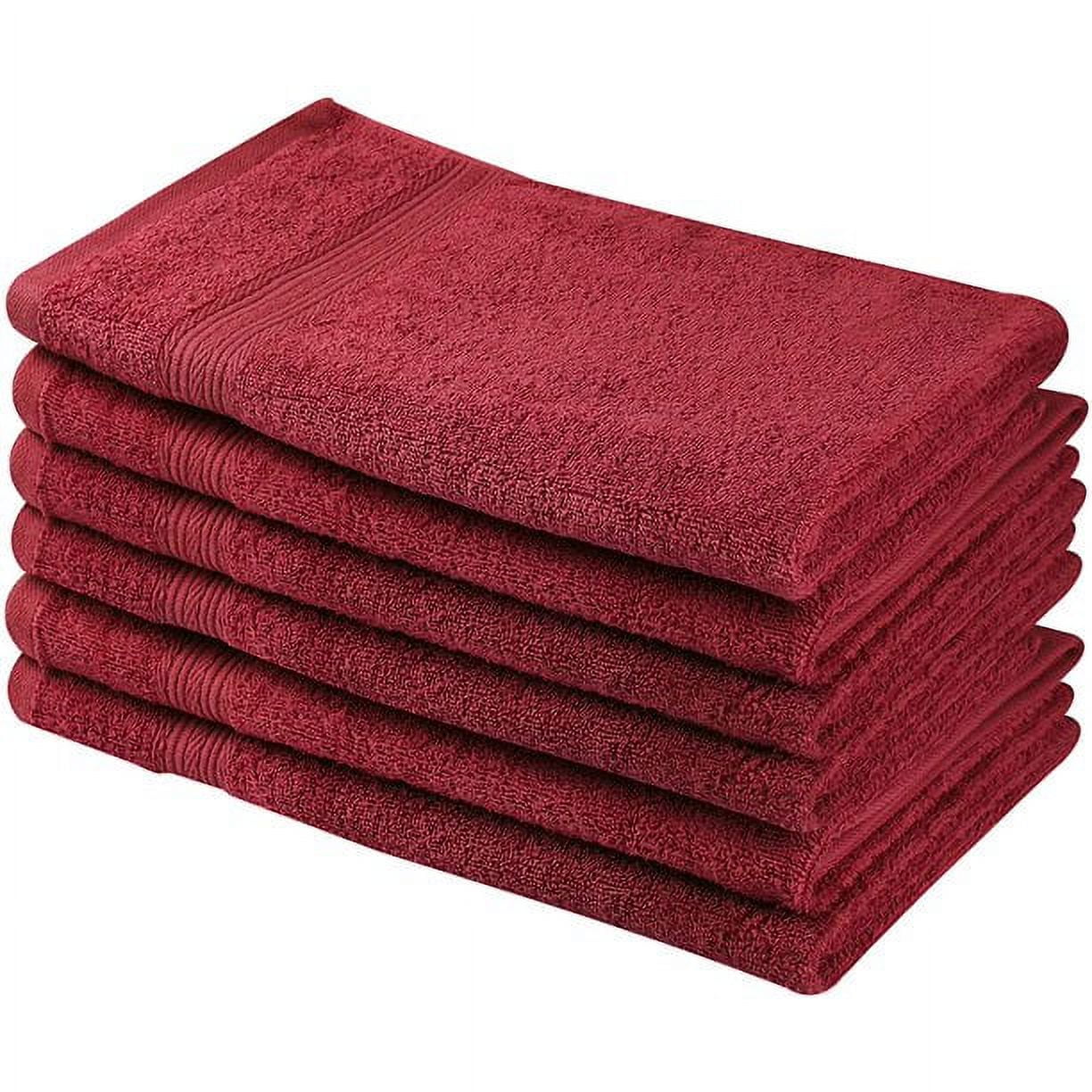 Beauty Threadz Cotton Hand Towels, Red(6 Pack) - Walmart.com