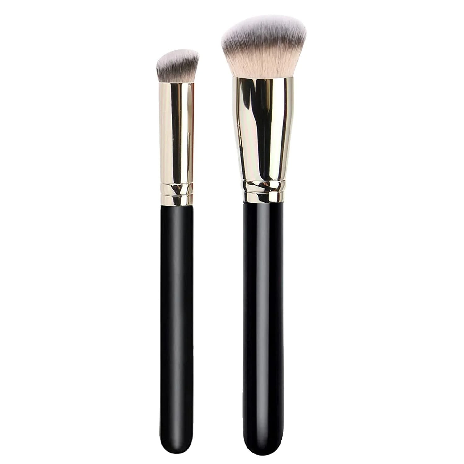 Beauty Tools 2 Pack Foundation Brush With Round Slanted Makeup Brush ...