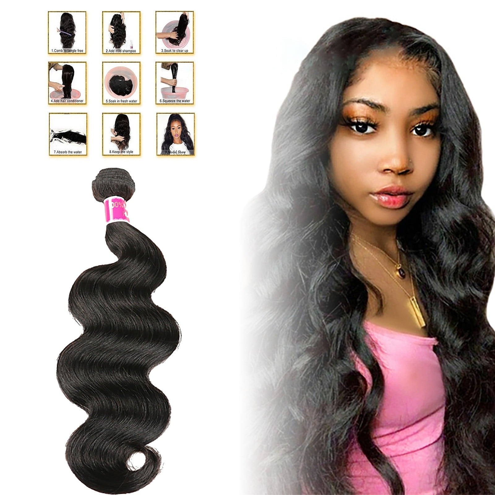 Beauty Tools African Wig Female Fiber Hair Weft Bundle with Big Curly ...