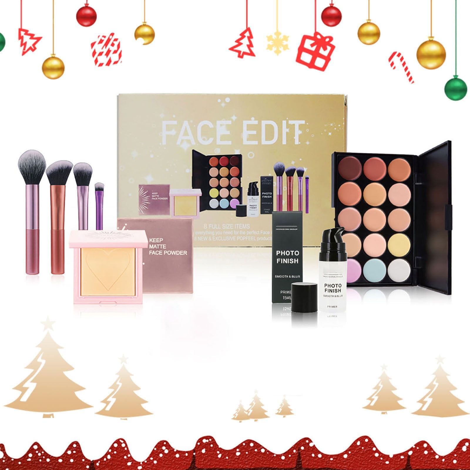 Beauty Tools—— Face & Lip Set Glamour Set Complete Face & Lip Makeup ...
