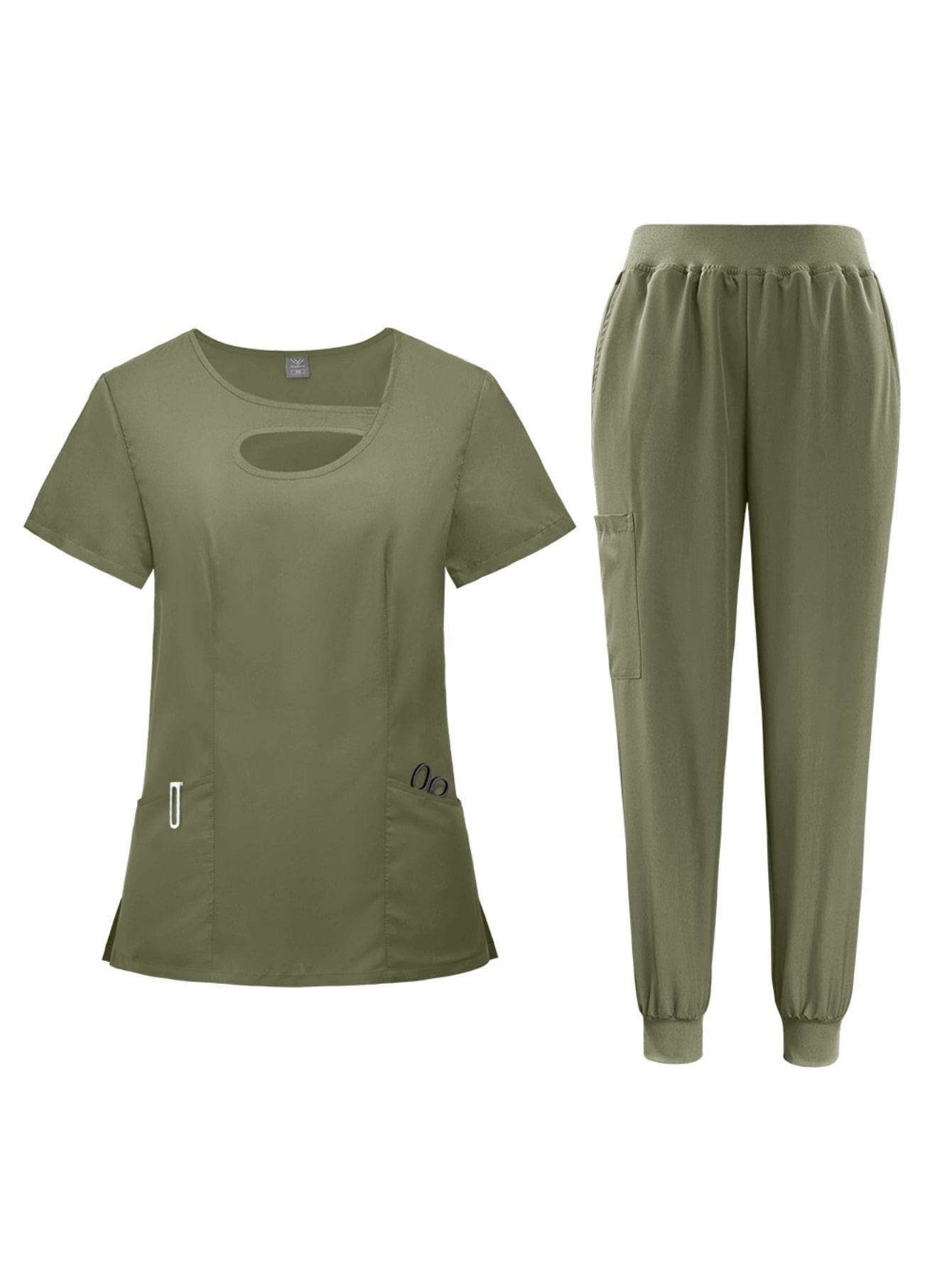 Beauty Workwear Men Medical Nurses Uniform Surgical Scrubs Set Spa Top ...