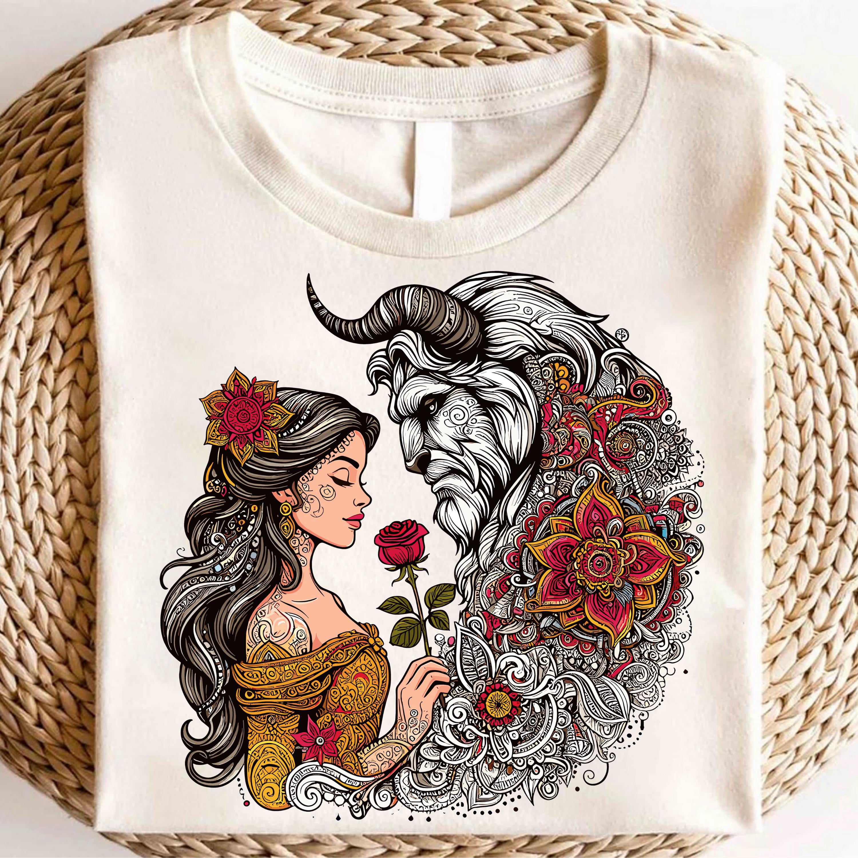 Beauty and The Beast Shirt, Princess Belle T-shirt, Matching Shirt ...