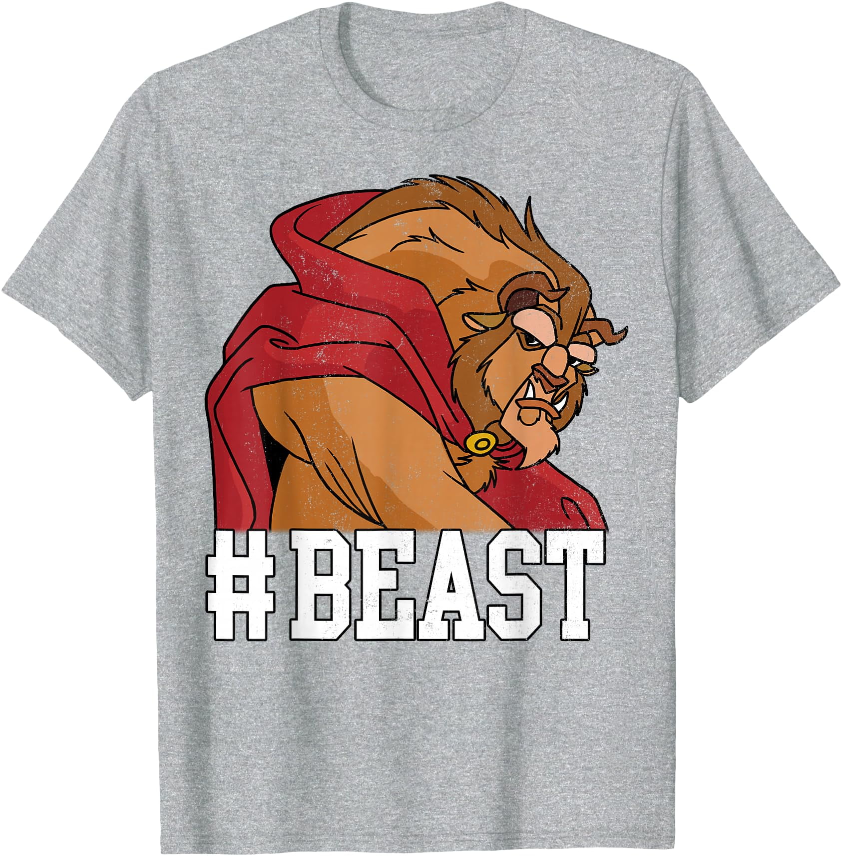 Beauty and the Beast #BEAST Big Face Portrait DTG Print Unisex T-Shirt ...
