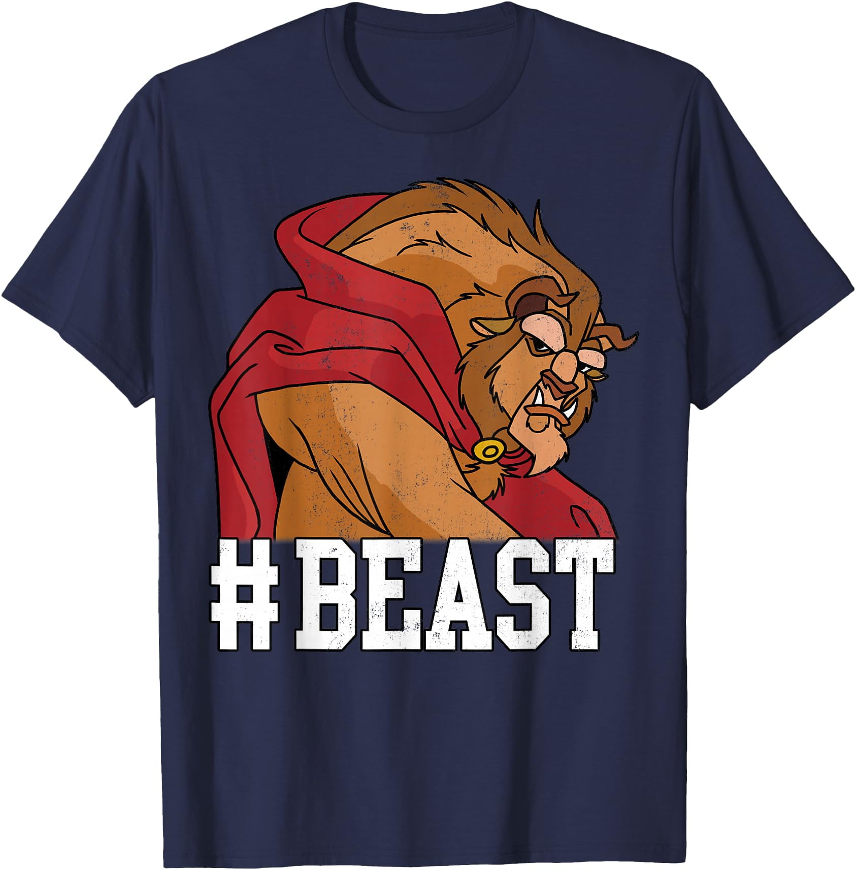 Beauty and the Beast #BEAST Big Face Portrait DTG Print Unisex T-Shirt ...