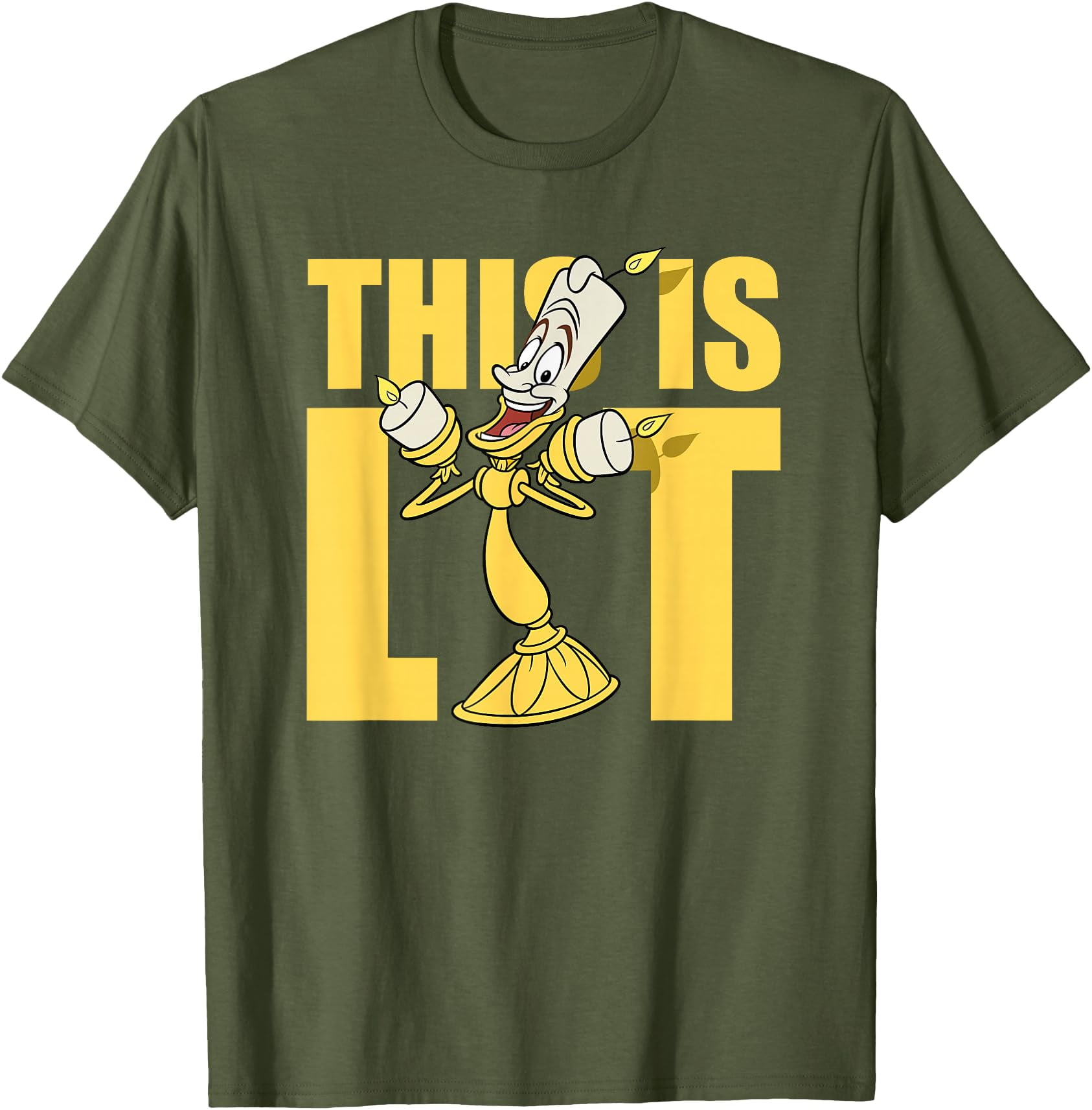 Beauty and the Beast Lumiere This is Lit DTG Print Unisex T-Shirt ...