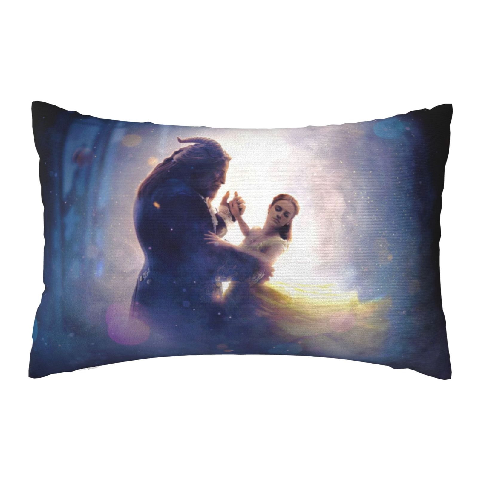 Beauty and the Beast Throw Pillow Cover Decoration Pillow Case Cushion ...