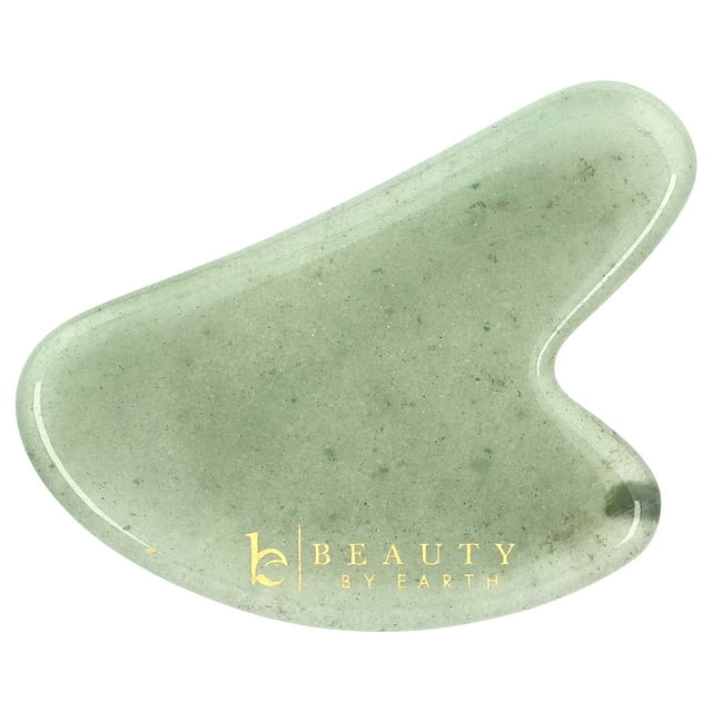 Beauty by Earth Gua Sha Tool - Jade Stone Scraping Massage Tool, Facial ...