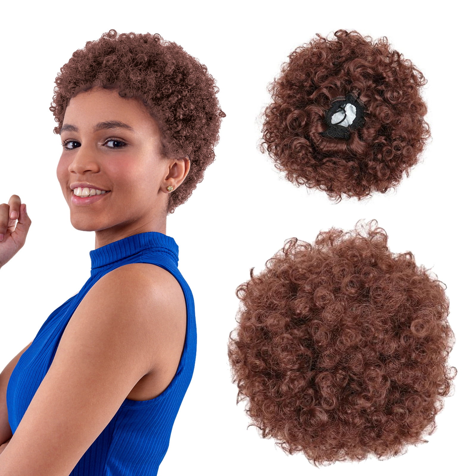 Beauty of Blekii African Drawstring Ponytail, Synthetic Curly Natural ...