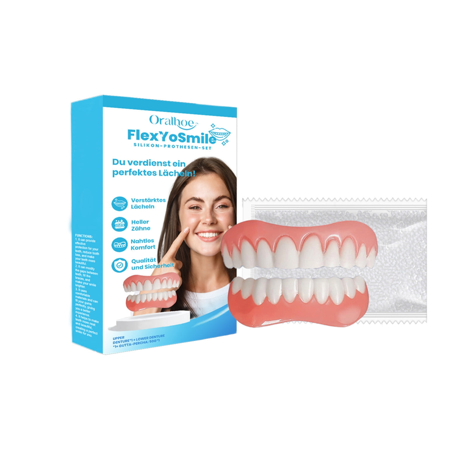 Beauty teeth decoration denture set, beauty teeth cosmetic set, enhance ...
