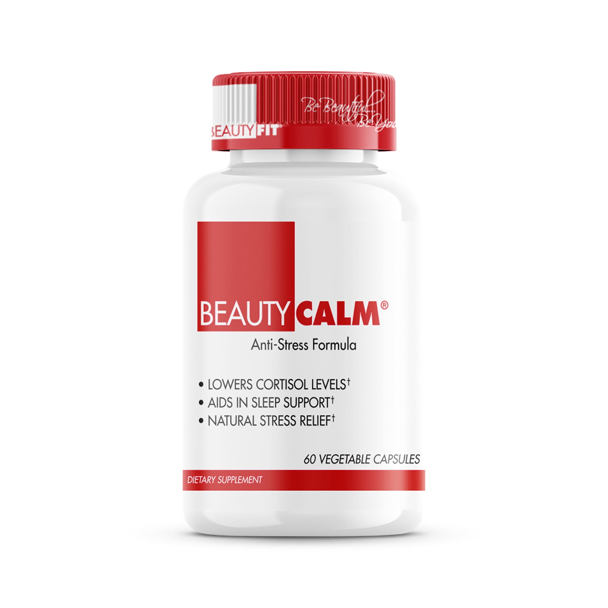 BeautyFit BeautyCalm Anti-Stress Capsules, 60 Count Dietary Supplement ...