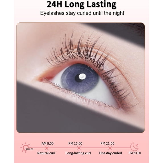 BeautyCurls Pro Heated Eyelash Curler - 3-Temp LED Curling Wand with ...