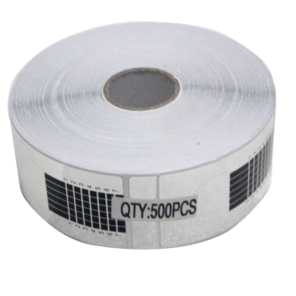 BeautyLeader 500Pccs Silver Nail Form Extension Sticker Retangle Nail ...