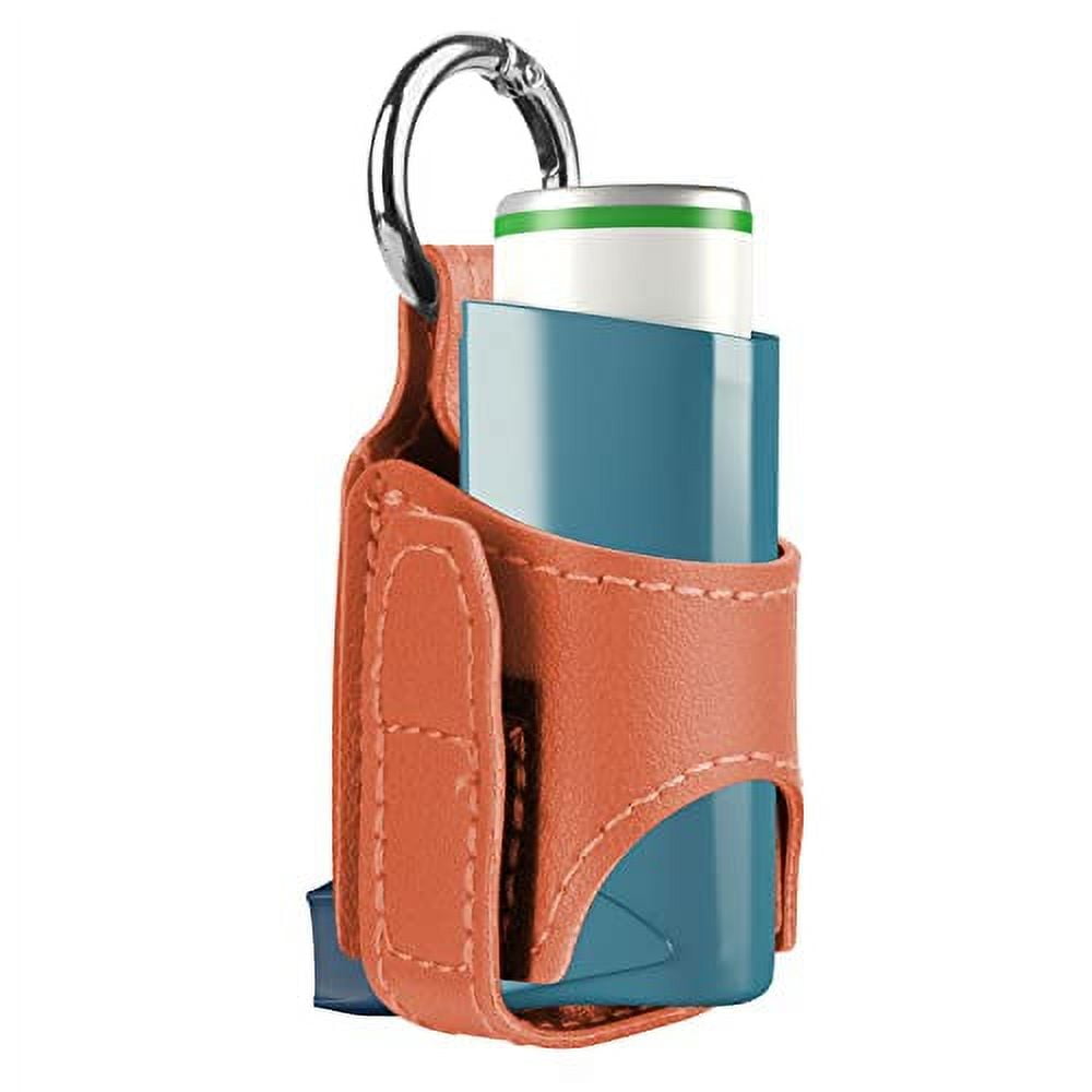 Beautyflier Asthma Inhaler Holder PU Leather Travel Handy Holder for ...