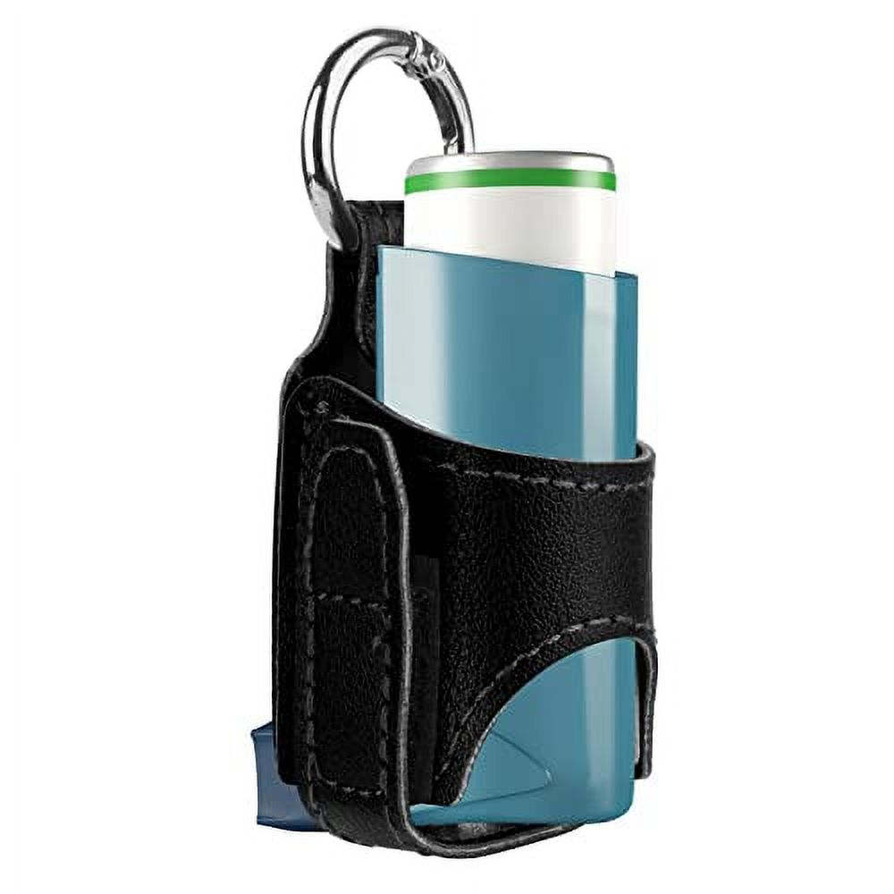 Beautyflier Asthma Inhaler Holder PU Leather Travel Handy Holder for ...