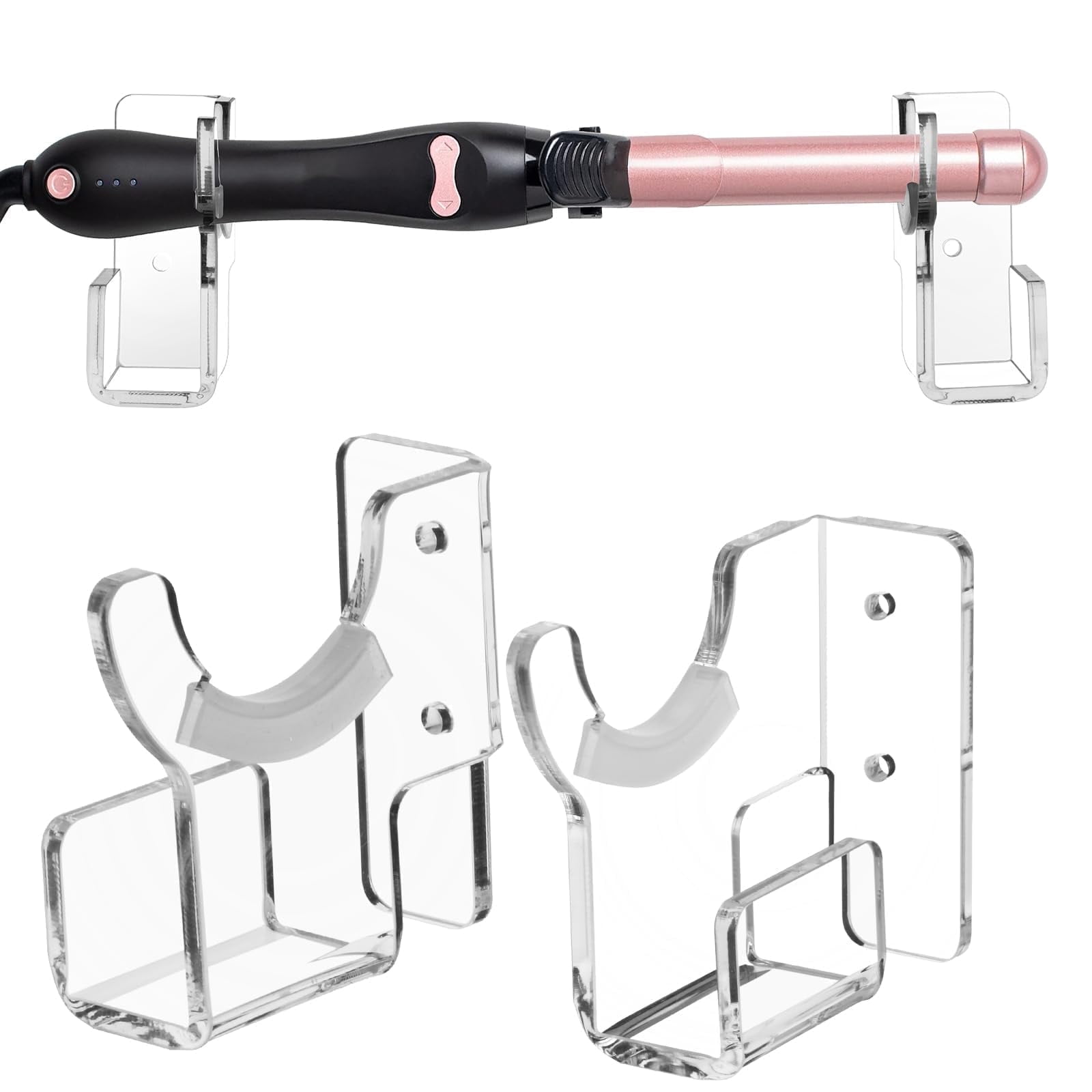 Beautyflier Curling Iron Holder, Multi-functional Acrylic Flat Irons ...