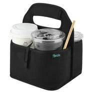 Beautyflier Drink Carrier with Handle for Delivery, Reusable Insulated ...