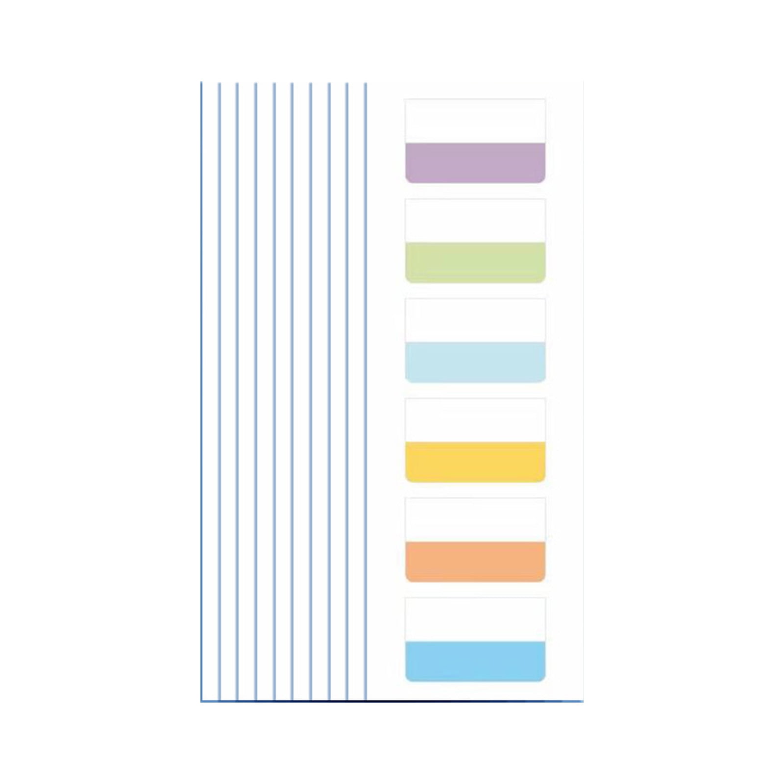 Beautynvta 10 Pcs Bookmark Stickers, Page Markers Sticky Tabs, Color ...