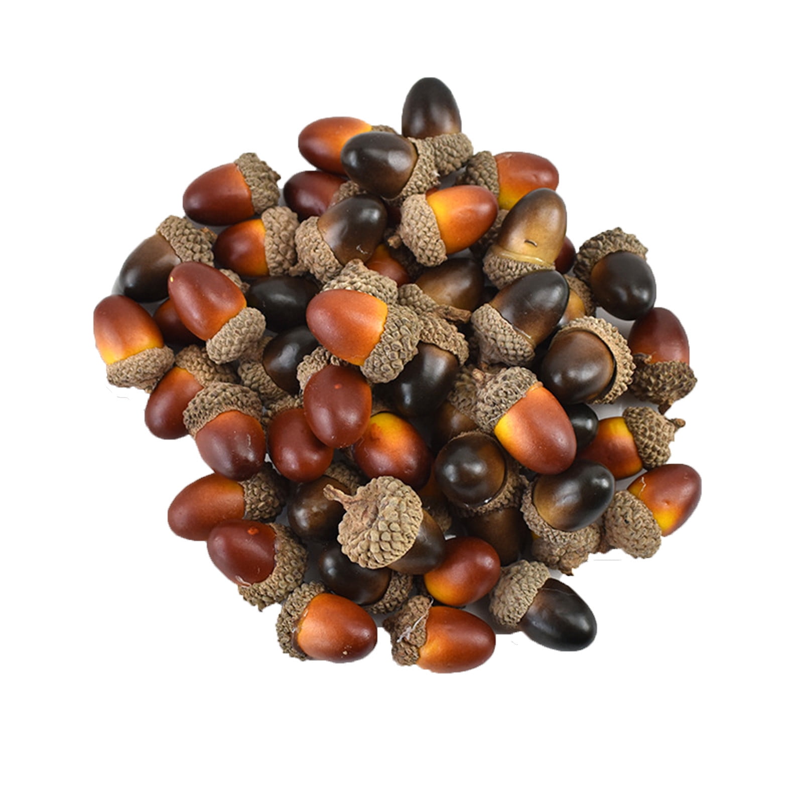Beautynvta 100 PCS Artificial Acorn, Fake Mini Nutty Craft Acorns with ...