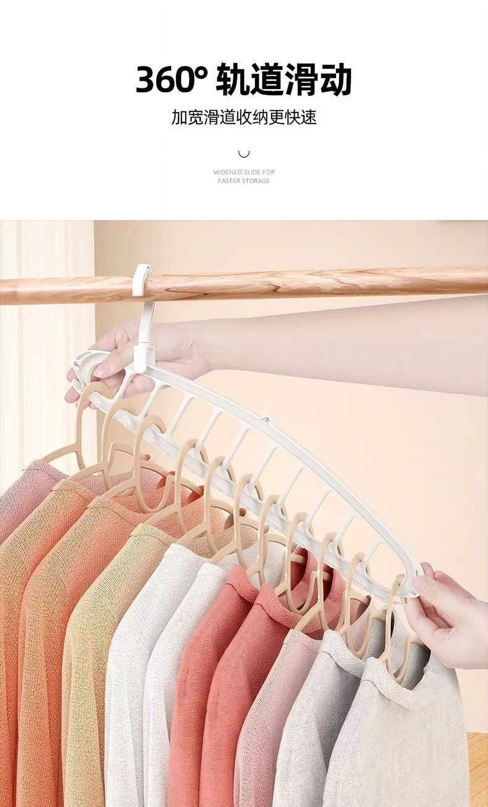 Beautynvta 11-Hole Multifunctional Hanger, Space-Saving Clothes Hanger ...
