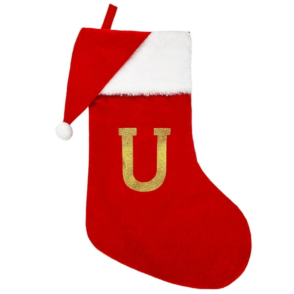 Beautynvta 26 Initial Letters Christmas Stockings, 17.1'' Personalized ...