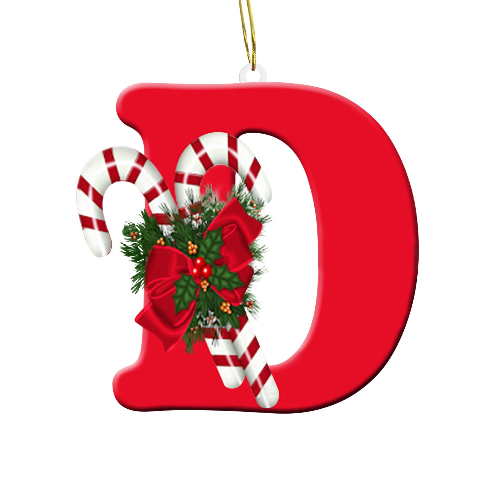 Beautynvta 26 Letters Christmas Ornaments, Alphabet Ornaments for ...
