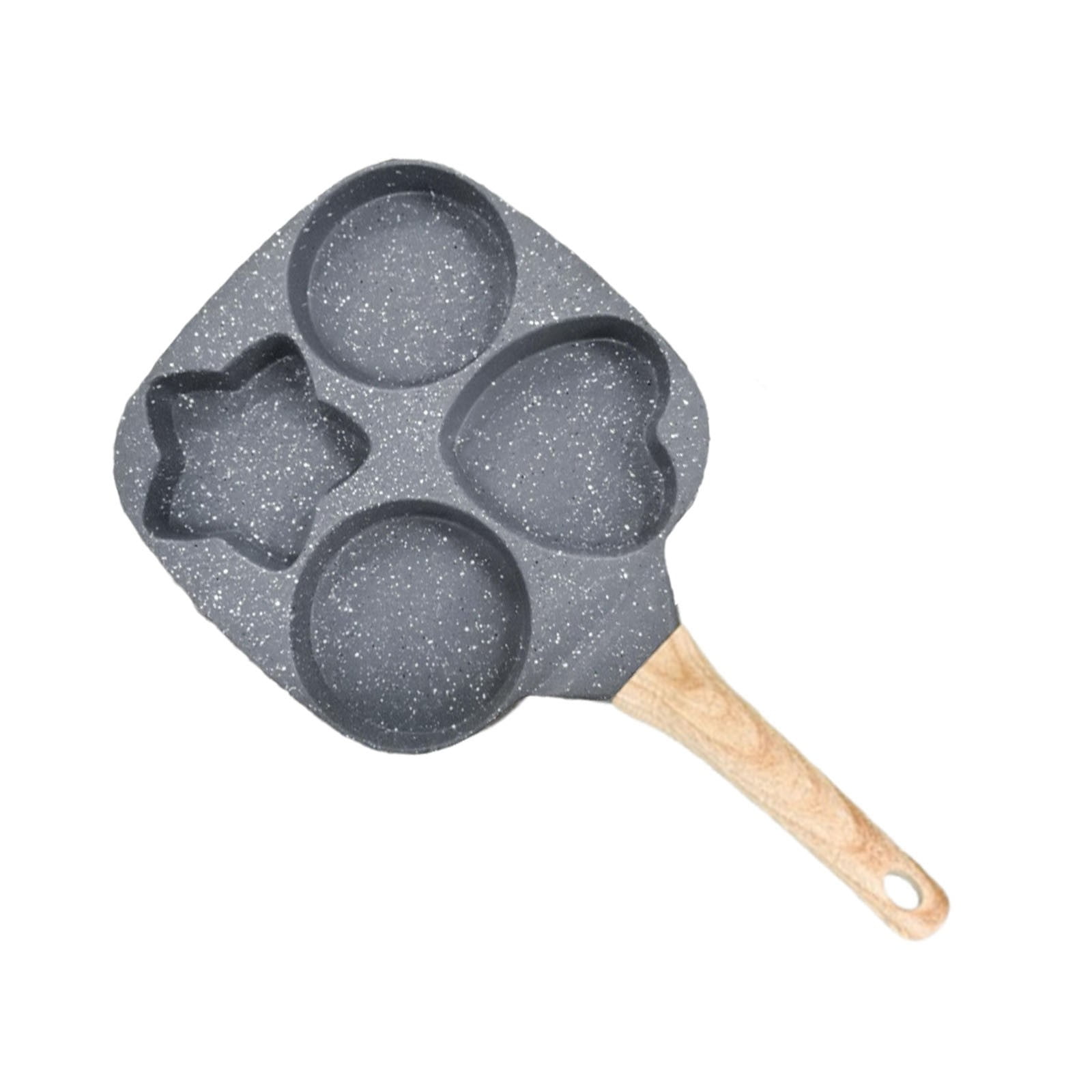 Beautynvta 4-Cup Egg Pan, Nonstick Egg Pans, Star & Heart & Round ...